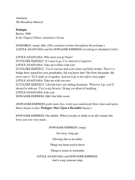 Anastasia Script Pdf