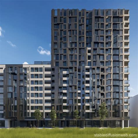 Facade Detail With Rectangular Shapes Stable Diffusion Online