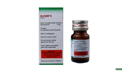 Buy K Cor 5mg 20 Tablets Online At Best Prices Wellness Forever
