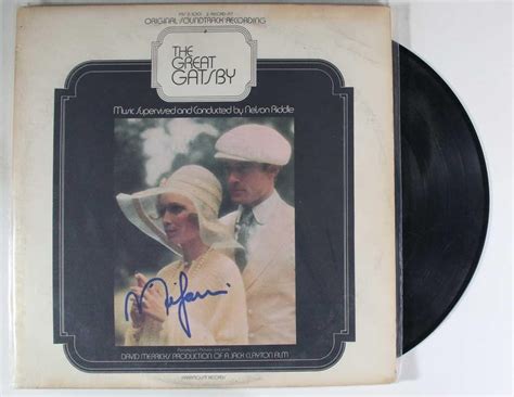 Mia Farrow Autographed The Great Gatsby Vintage Soundtrack Record Album