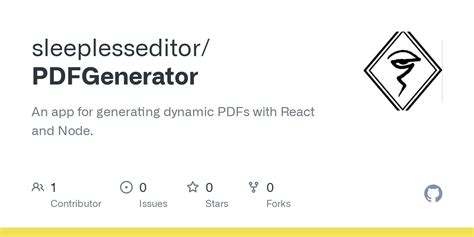 GitHub Sleeplesseditor PDFGenerator An App For Generating Dynamic PDFs With React And Node
