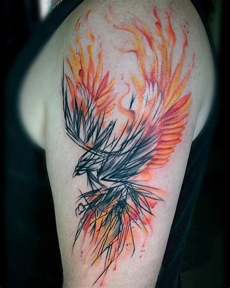 Tattoo • Тату Феникс популярные стили и композиции