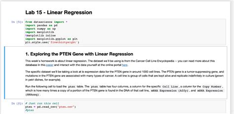 lab 15 linear regression in [5] from datascience