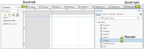 arcgis add scroll bar and rearrange capability to page 2 esri