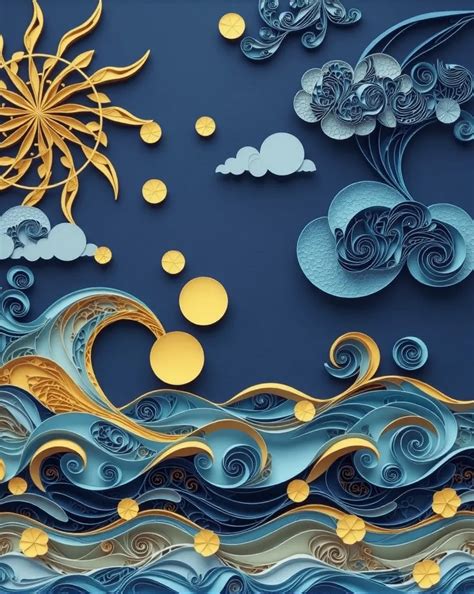 Create Abstract 3d Paper Quilling Free Ai Photo Generator Starryai
