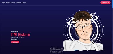 تصميم صفحات ويب لعرض السيره الذاتيه باستخدام Html و Css مستقل