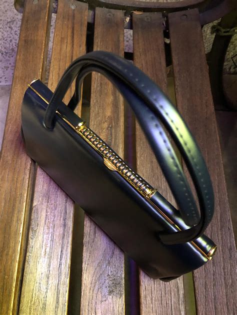 England Vintage Elbief Bag Top Handle Vintage Handbag Made In England Retro Purse Snap Top