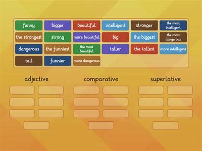 Speaking Comparative Superlative Учебные ресурсы