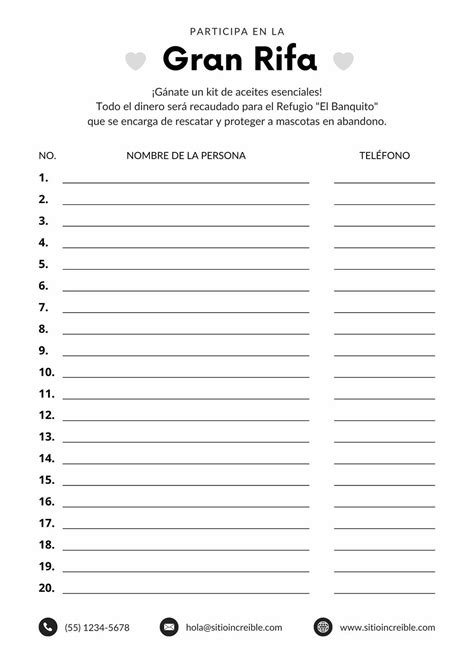 Formato De Rifa Para Imprimir Ganalytic