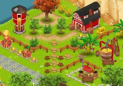 Farm Town On The Computer Screen