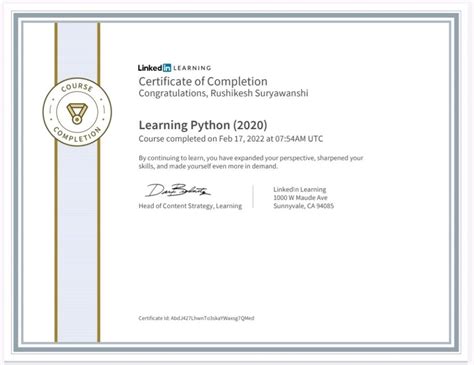 Rushikesh Suryawanshi On Linkedin Python Linkedinlearning