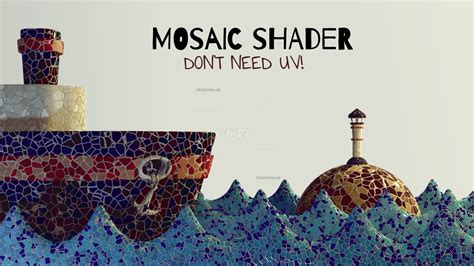 【罗汉果】自购分享给大家 马赛克程序着色器（cycles 和 Eevee）mosaic Procedural Shader Blender布的