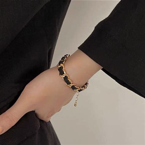 สร้อยคอ สร้อยข้อมือ หนังถัก ขนาดเล็ก แฟชั่นสําหรับผู้ชาย และผู้หญิง Yydz2th Thaipick