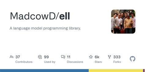 github madcowd ell a language model programming library