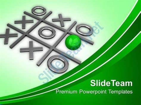 Tic Tac Toe Competition PowerPoint Templates