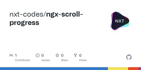 GitHub Nxt Codes Ngx Scroll Indicator