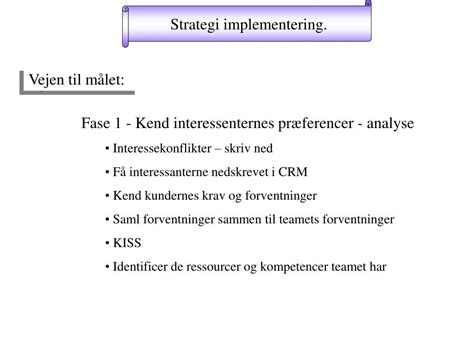Ppt Strategi Implementering I Lægemiddelindustrien Powerpoint
