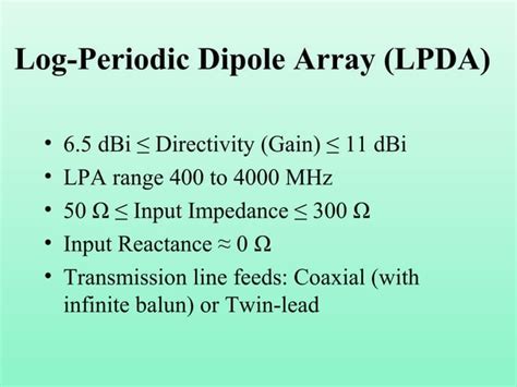 Log Periodic Antenna Ppt