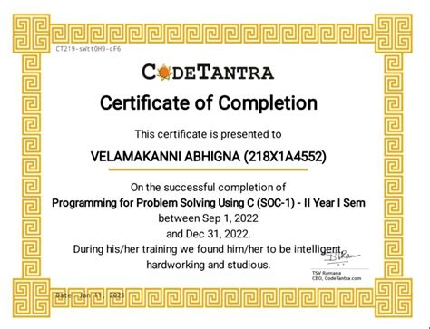 Abhigna Velamakanni On Linkedin Programming For Problem Solving Using