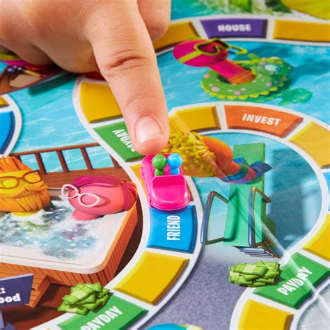 Hasbro Games The Game Of Life Classic 2 4 Player Board Game English