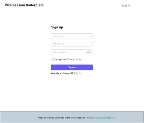 support for frontend sign up sign in password forget · issue 30