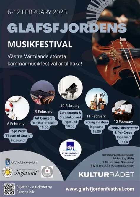 Glafsfjordens Musikfestival 2023 Arvika Musik
