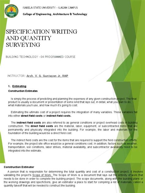 Construction Specification Writing Expert Tips And Best Practices For