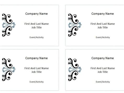 Avery Template For Name Badges Avery Label 5395 Template Williamson
