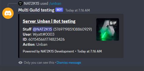 Discord Moderation Bot Nat2k15 Development