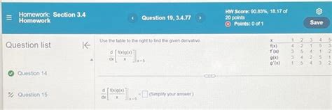 Solved Homework Section 3 4 Homework Question List Question