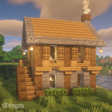 Minecraft Simple Oak Starter House Artofit