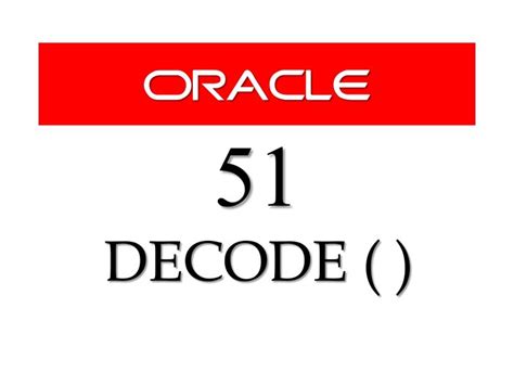 checkout the latest ‪ ‎sql‬ tutorial on decode function ‪ ‎oracle