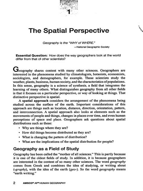 Ch 1 The Spatial Perspective Pdf