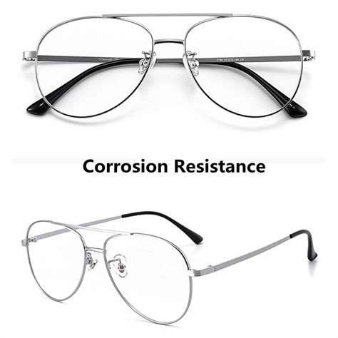 Pure Titanium Super Light Aviator Glasses Frame La Grandado