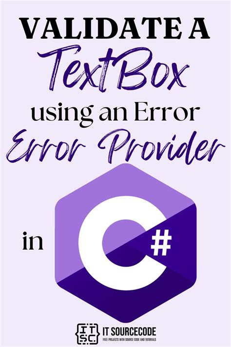 Validate A Textbox Using An Error Provider In C With Source Code