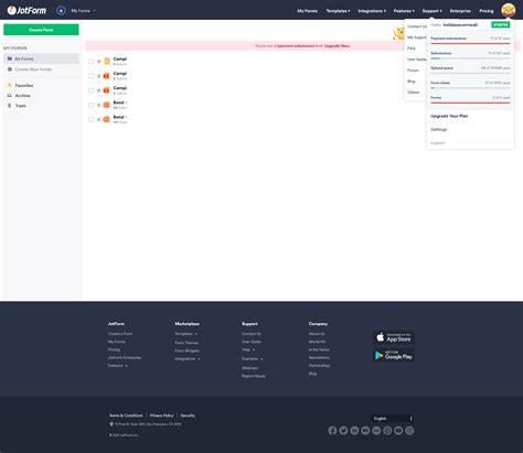 Published Forms Are Displaying As Out Of Payment Submission Limit