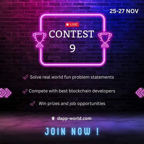 Dapp World On Linkedin Blockchain Web3 Contest Smartcontracts