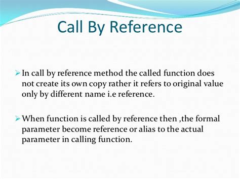 parameter passing to functions in c