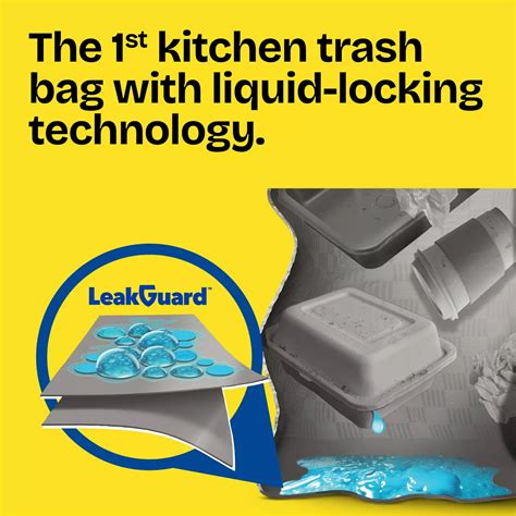 Glad Forceflex Maxstrength Leakguard Trash Bags 13 Gallon Febreze