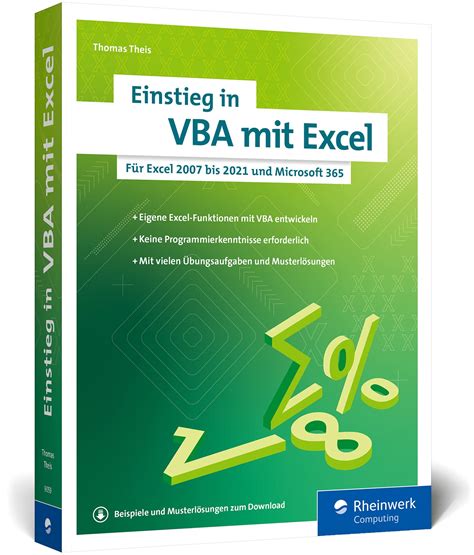 Einstieg In Vba Mit Excel Makro Programmierung Für Excel 2013 Bis 2021