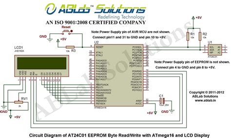 how to read and write a byte of data in at24c01 eeprom with avr