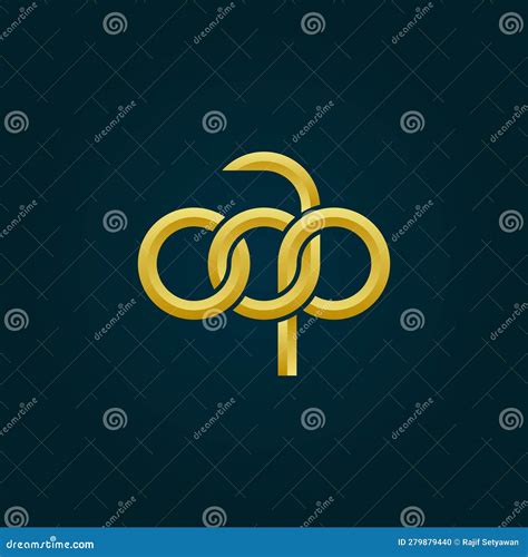 Linked Letters Oap Monogram Logo Design Stock Vector Illustration Of Initials Monogram 279879440