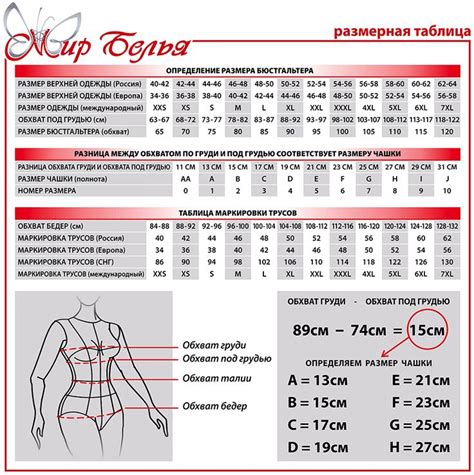 Картинки по запросу размеры бюстгальтера | Bra size charts, Sewing ...