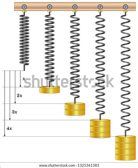 Hookes Law Spring Stock Vector Royalty Free