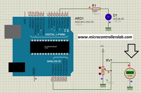 Analog Voltage Reading Using Arduino Uno R