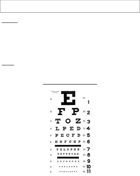 Snellen Eye Chart Free Download