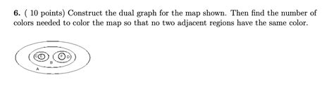 solved construct the dual graph for the map shown then find