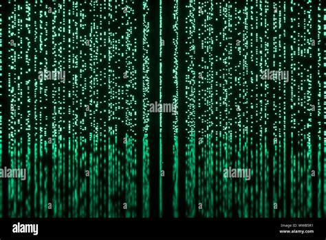 Glowing Digital Lines With Dark Background 3d Rendering Computer