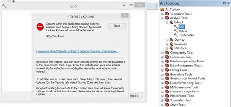 Arcgis Desktop Using Tool From Arctoolbox Gives Error Geographic
