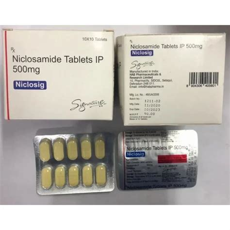 Niclosamide Tablets 500mg At ₹ 320stripe Niclocide Tablet In Nagpur